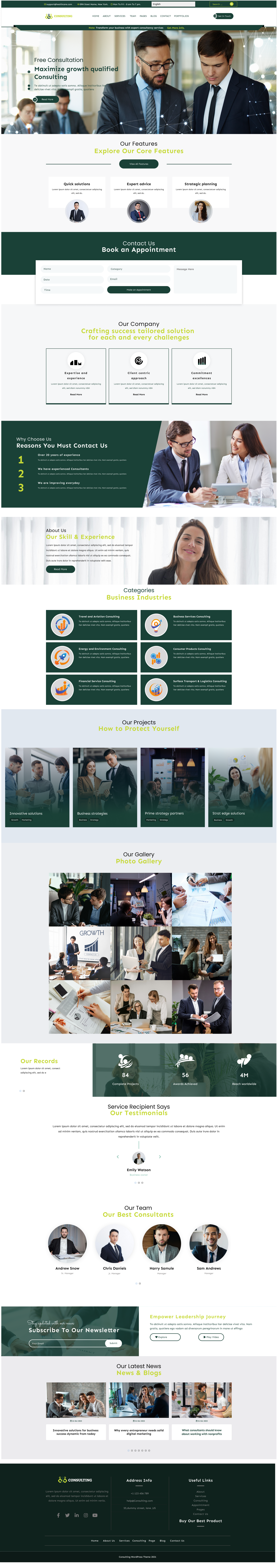 Elegant Consultancy WordPress Theme for Professionals – revolution WP