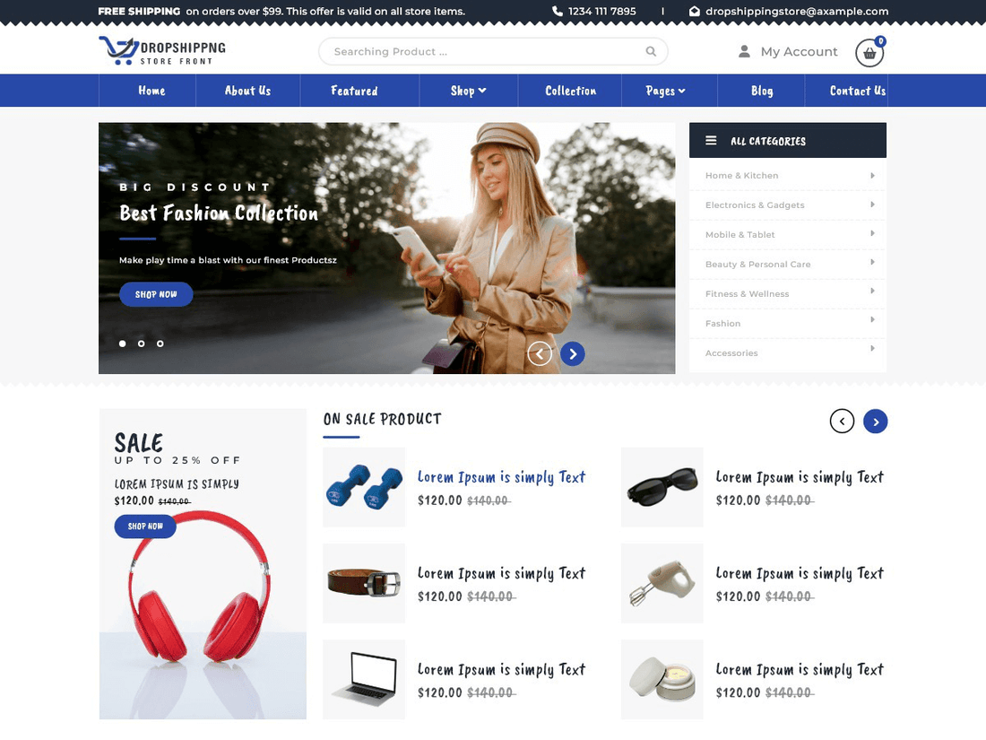 Dropshipping Storefront Theme for Beginners & Solopreneurs – revolution WP
