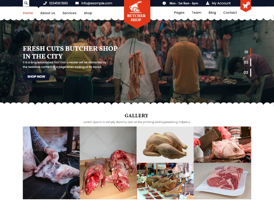 Free Butcher WordPress Theme | For Fresh Meat Businesses – revolution WP