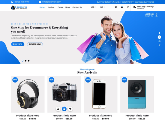 Free Storefront WordPress Theme : Empower Your Store – revolution WP
